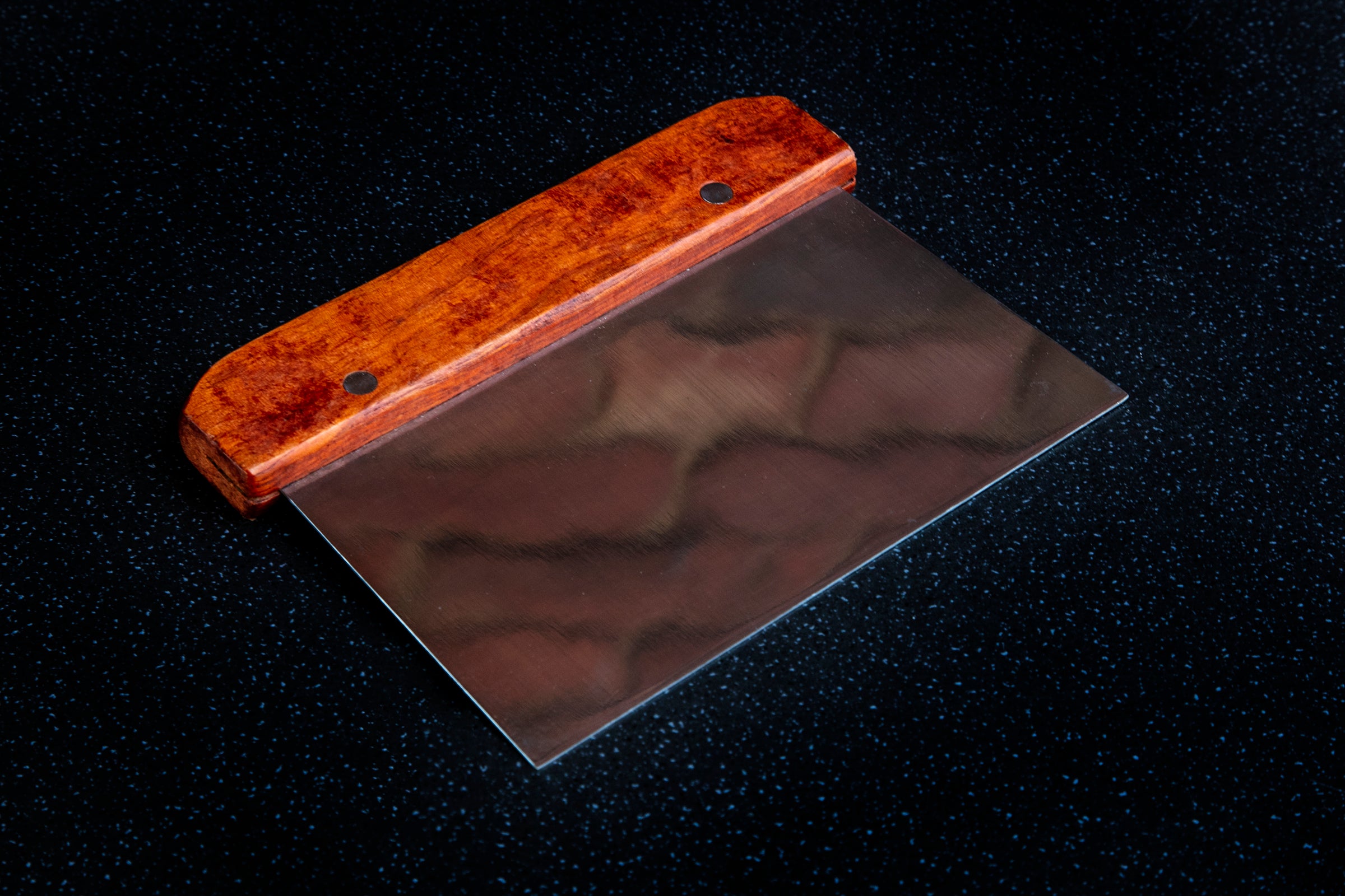 Stainless Steel Dough Scraper – Wooden Handle – Shana's Sourdough